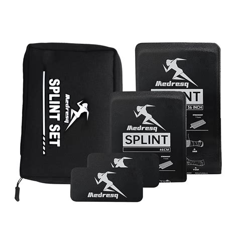 Medresq First Aid Splint Kit Lightweight Reusable Support For Arm And