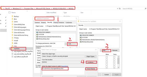 Access Denied Error In Sql Server Snapshot Agent During Replication Setup Microsoft Qanda