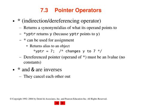 Ppt Chapter 7 Pointers Powerpoint Presentation Free Download Id