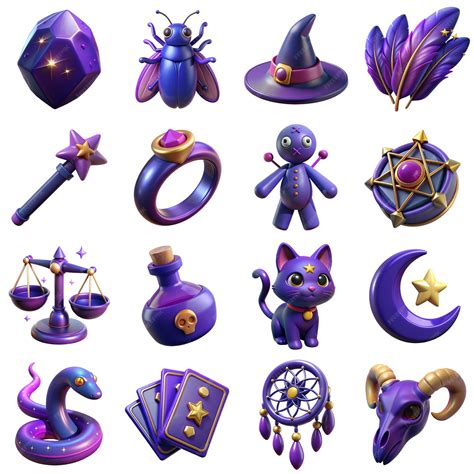 Alchemy And Sorcery 3d Elements Set Occultism Symbols Tarot Cards Alchemy And Sorcery 3d Elements Set Occultism Symbols Tarot Cards
