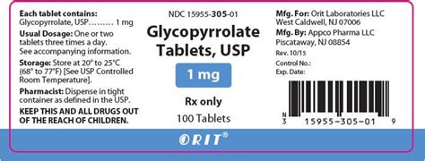 Glycopyrrolate Tablets Fda Prescribing Information Side Effects And Uses