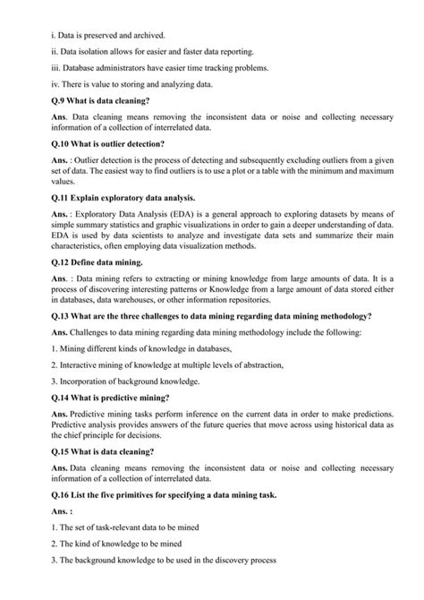 Cs3352 Foundations Of Data Science Notespdf Databases Computer