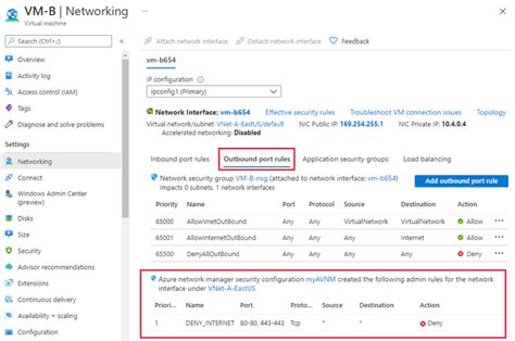 查看 Azure Virtual Network Manager 应用的配置 Microsoft Learn