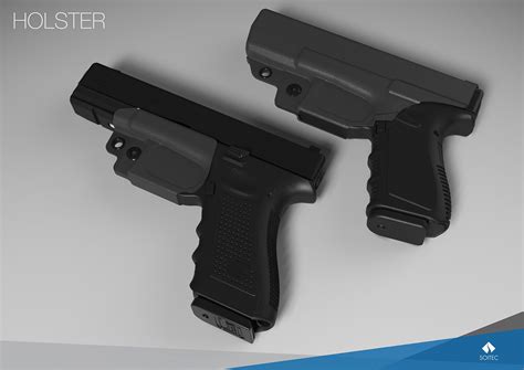 Holster And Trigger Guard For Glock 17 And 19 Behance