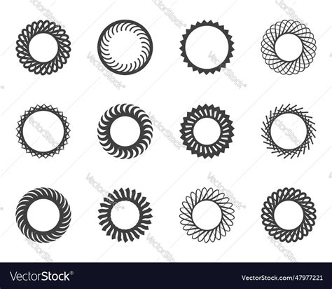 Spiral And Swirl Motion Twisting Circles Design Vector Image