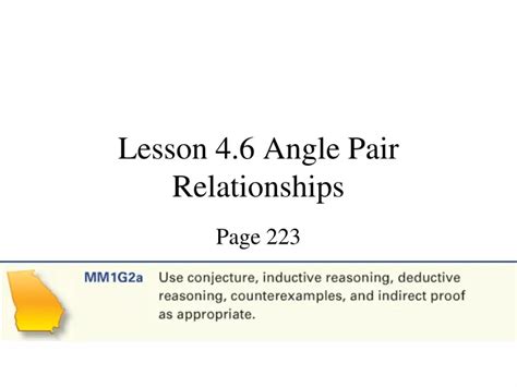 PPT Lesson 4 6 Angle Pair Relationships PowerPoint Presentation Free Download ID 9643377
