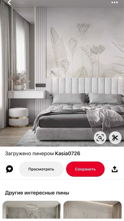 Спальня неоклассика фотообои рейки зеркала Интерьеры спальни Спальный гарнитур Главные