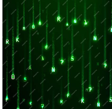 premium vector technology binary background binary on green background
