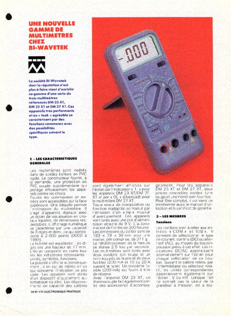 Wavetek Dm 23xt 25xt 27xt Info Sch Service Manual Download Schematics