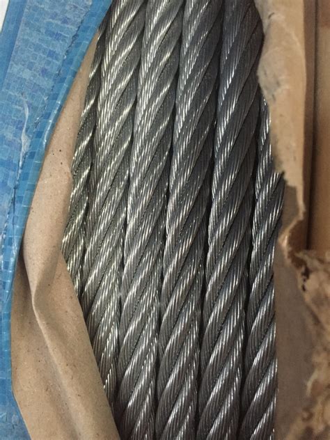 6x19 16mm Din Standard Bright Steel Wire Rope High Tensile Strength