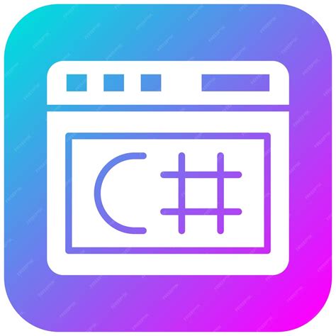 Premium Vector C Sharp Vector Icon Can Be Used For Computer