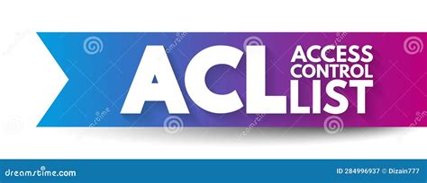 Acl Access Control List Is A List Of Permissions Associated With A