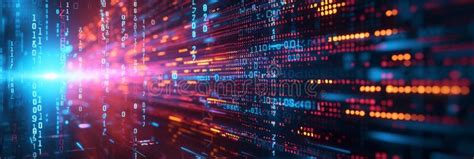 Dark Abstract Technology Background With Translucent Program Code Stock Image Image Of