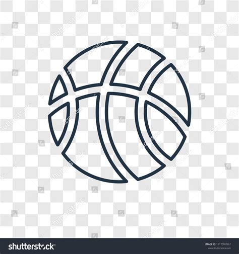 Basketball Concept Vector Linear Icon Isolated Stock Vector Royalty Free Shutterstock