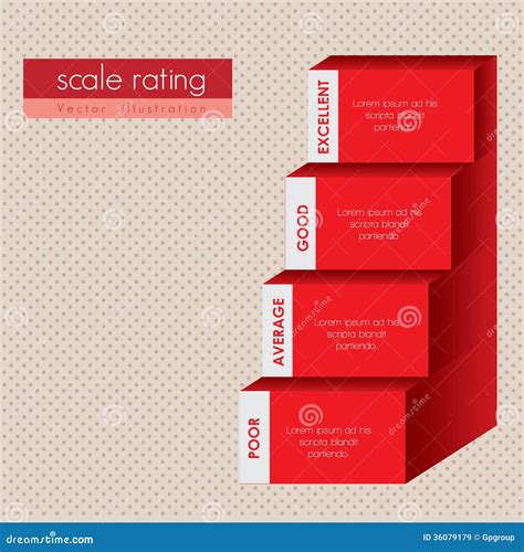 Scale Rating Stock Vector Illustration Of Bright Badge 36079179