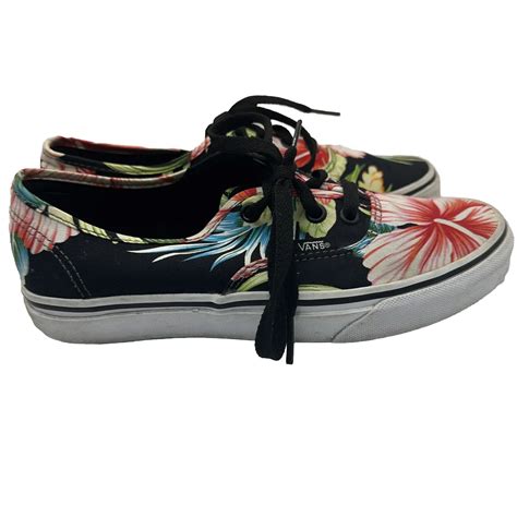 Vans Authentic Hawaiian Floral Pattern Shoes Sneaker… Gem