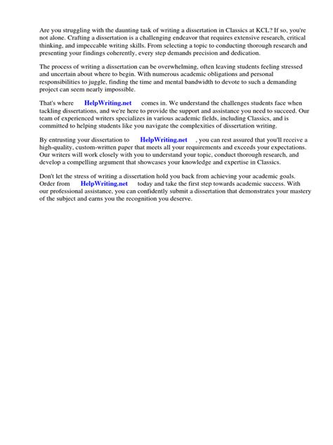 Dissertation Kcl Classics Pdf Libraries Thesis