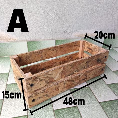 Wooden Decoration Boxcratestorage Boxkotak Kayucrate Boxosb Board