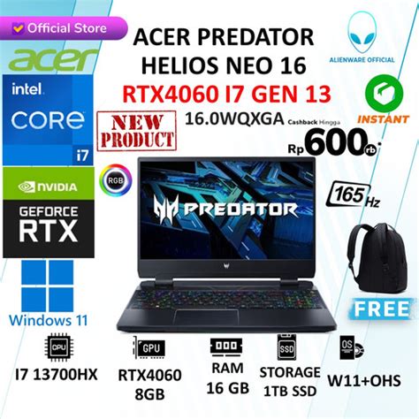 Promo Acer Predator Helios Neo Rtx I Hx Gb Tbssd W Ohs Paket Bonus Cicil