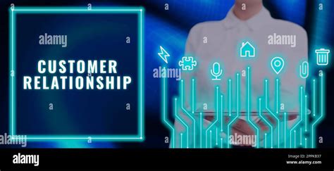 Text Caption Presenting Customer Relationship Business Idea Deal And