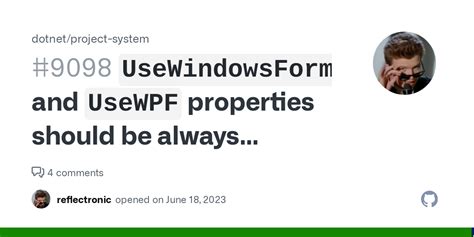 `usewindowsforms` And `usewpf` Properties Should Be Always Available