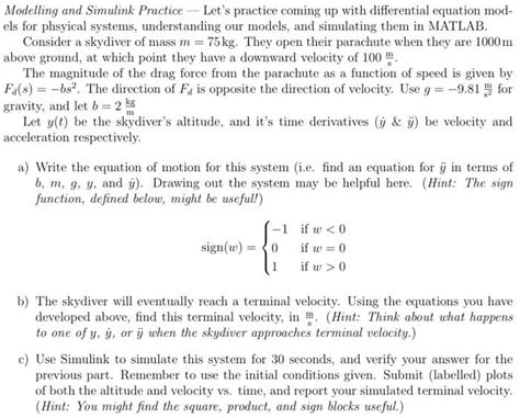 Solved Modelling And Simulink Practice Let S Practice Chegg
