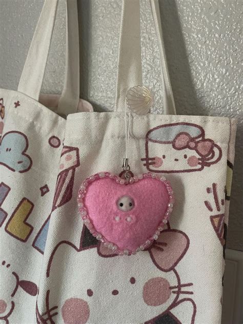 Beaded Heart Calico Keychain Cute Sewing Projects Diy Crafts