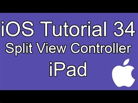 HuxTek IOS Tutorial Part Split View Controller IPad Apps