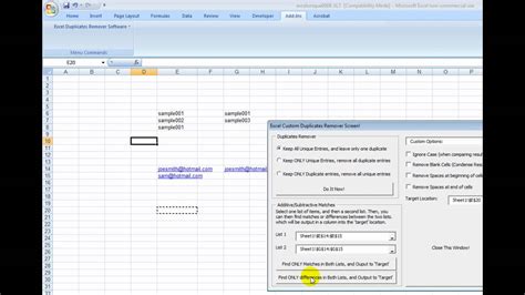 How To Remove Duplicate Data In Microsoft Excel Spreadsheets Youtube