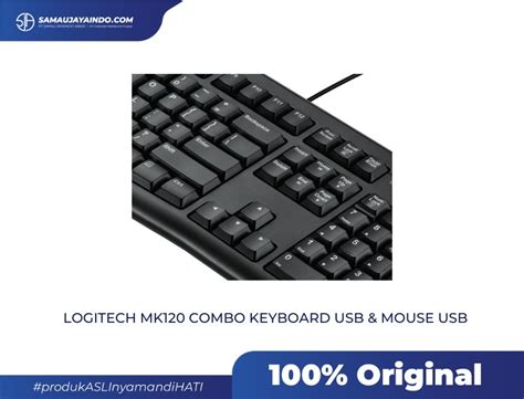 Logitech Mk120 Combo Keyboard Usb And Mouse Usb