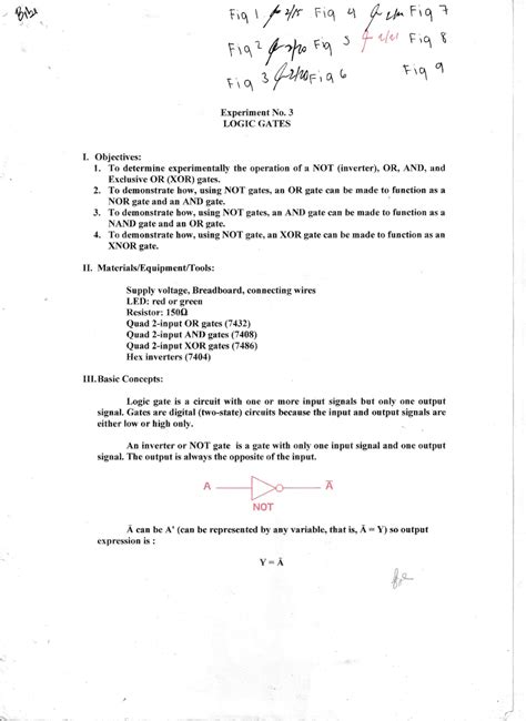 Electronics Logic Gates Schemes And Mind Maps Earth Science Docsity