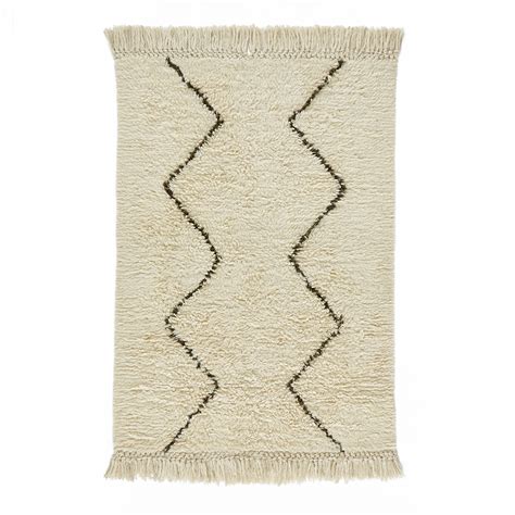Nyborg Berber Style Fringed Wool Rug Ecruelephant Grey Ampm La