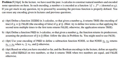 Solved Problem 5 16pt In The Lecture We Have Used The