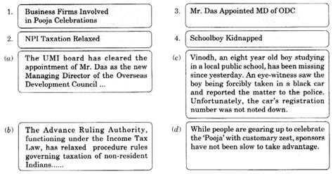 English Workbook Class 10 Solutions Unit 4 Non Finites Learn Cbse