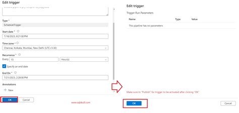 Create A Schedule Trigger In Azure Data Factory Sql Bi Tutorials