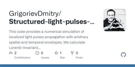 Github Grigorievdmitrystructured Light Pulses And Their Lorentz Invariant Mass Source Code