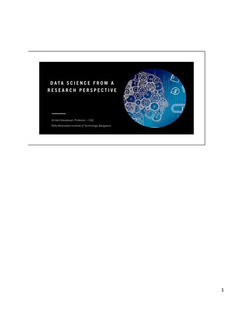 Data Science From A Research Perspective Pdf Data Science