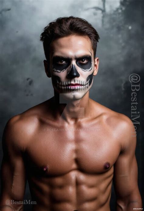 Skeleton Face Paint Day Of The Dead Body Paint 202 By Bestaimen On
