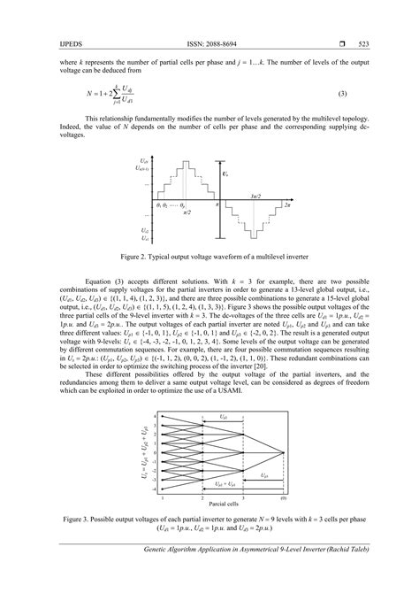 Genetic Algorithm Application In Asymmetrical 9 Level Inverter Pdf