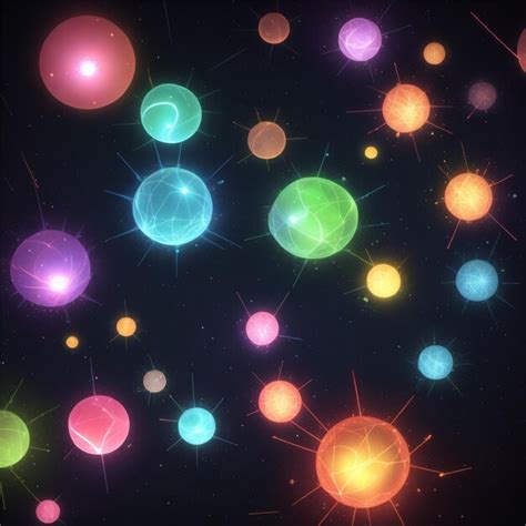 Premium Photo Elegant Shapes Of Glowing Particles Background