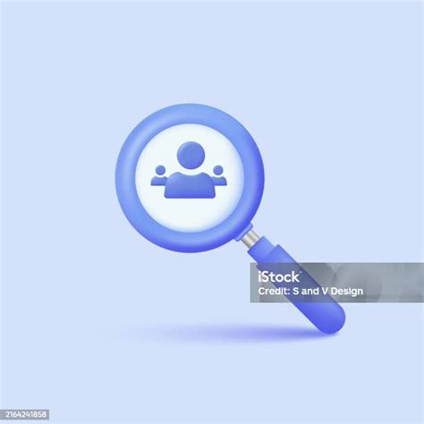 인간 상징이 있는 3d 돋보기 우리는 구직자 게시물과 전단지 템플릿을 고용하고 있습니다 우리 팀에 합류하여 고용하고 공석을