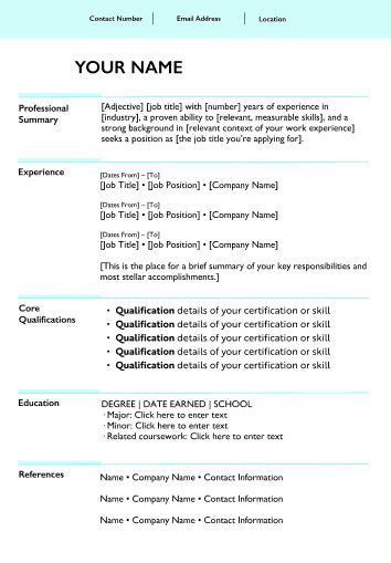 Food Process Worker Resume Template And Guide