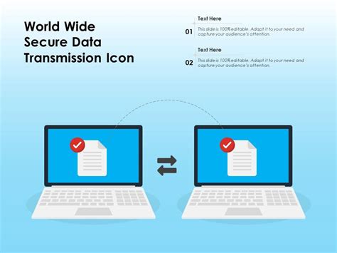 World Wide Secure Data Transmission Icon Presentation Graphics Presentation Powerpoint