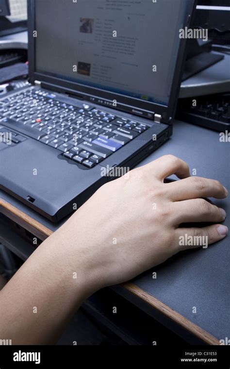 Close Up Of Woman S Hands Using Keyboard And Mouse Stock Photo Alamy