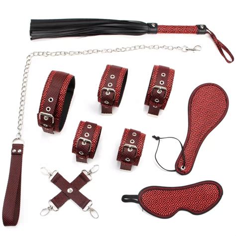 Chinoiserie Erotic Bdsm Leather Kit Flirting Slave Bondage Set