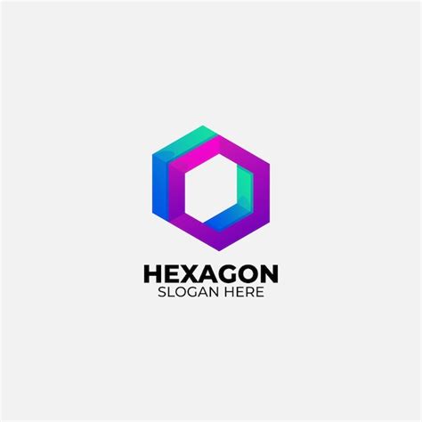 Premium Vector Hexagon Design Colorful Logo Icon Vector