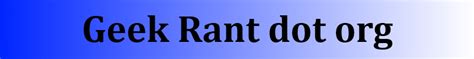 Arcade Geek Rant Dot Org