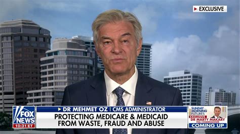 Dr Oz Says Medicare Medicaid System Needs To Be Cleaned Up Fox News
