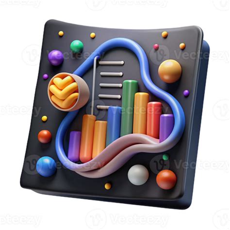 Impressive Abstract Genetic Variation Chart Colorful Isolated Exclusive