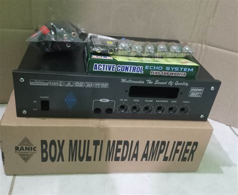 Bok Box Power Amplifier Multimedia Plus Tone Control Stereo Mic Echo Subwoofer Lazada Indonesia